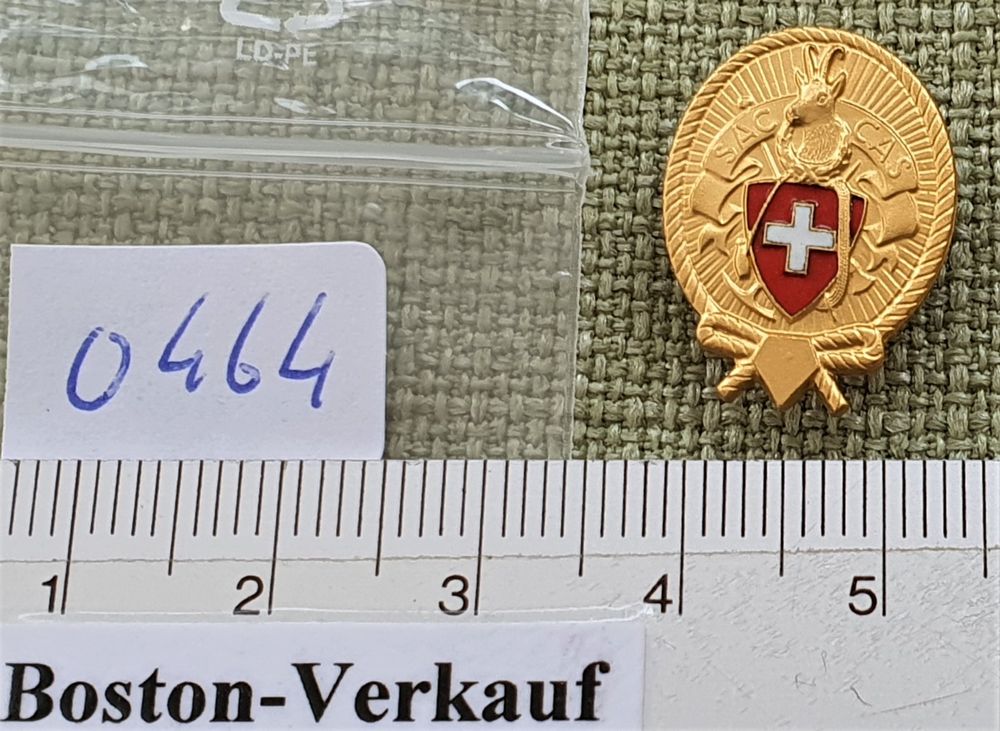 O464 - SAC CAS Schweizer Alpen Club Abzeichen (Gebraucht) in Reinach BL für CHF 15 – mit ...