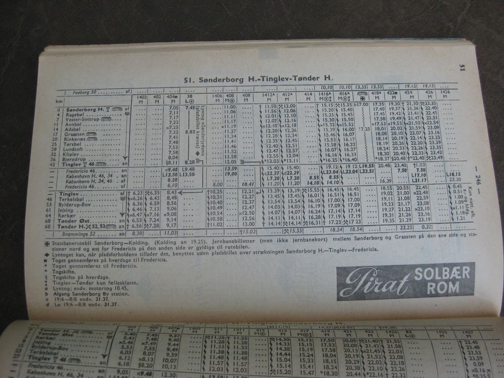 Togplan Danske Statsbaner 1954 (Gebraucht) in Malters für CHF 75 – mit ...