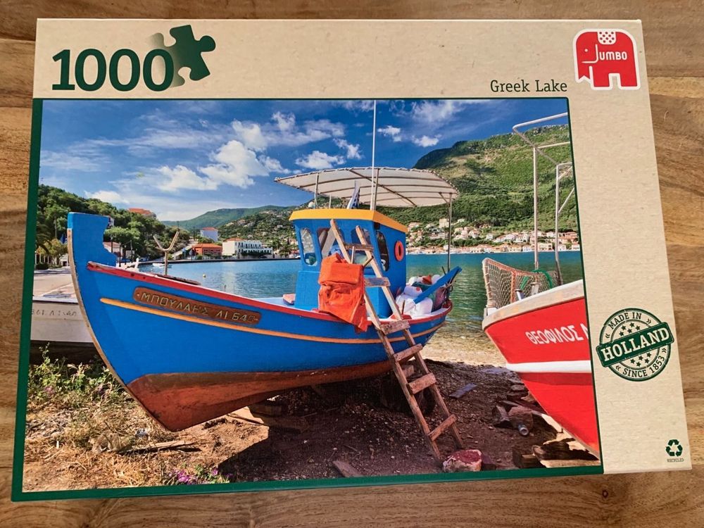 Puzzle 1000 Teile Motiv: Greek Lake (Griechenland) * Jumbo (Gebraucht ...