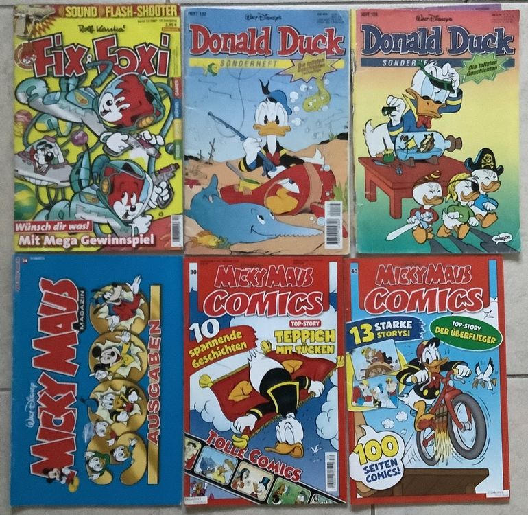 DIV. Comics gebraucht Donald Micky, Fix und Foxi (Gebraucht) in Villnachern für CHF 1 – nur ...