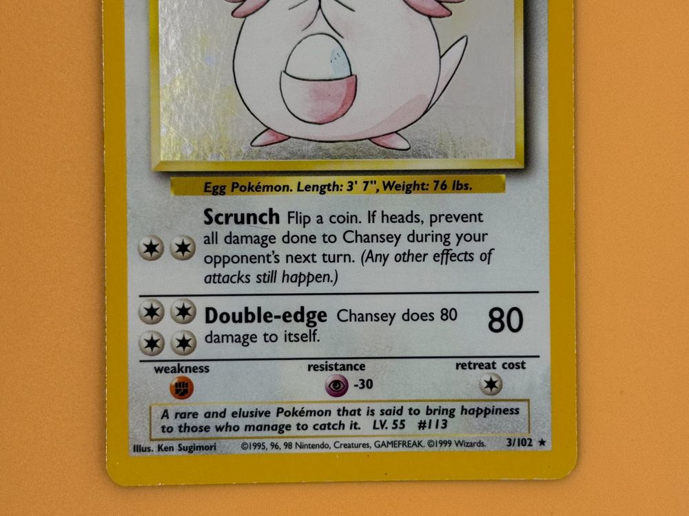 Chansey 3/102 Holo Pokémon Base Set ab 1.- (Gebraucht) in Uster für CHF ...