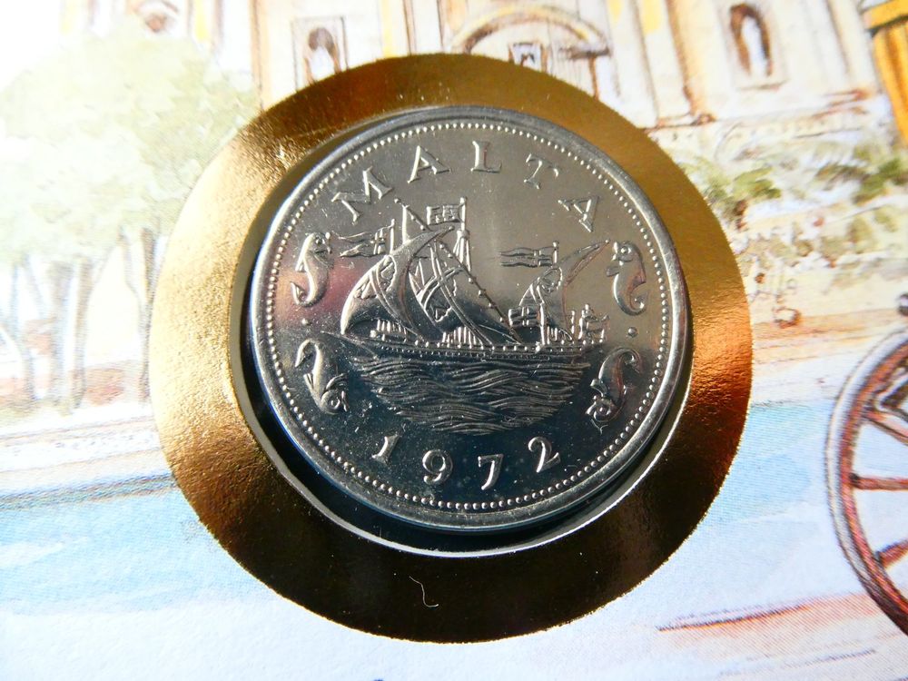 Malta 1972, 10 Cents unzirkuliert Münzbrief | Kaufen auf Ricardo