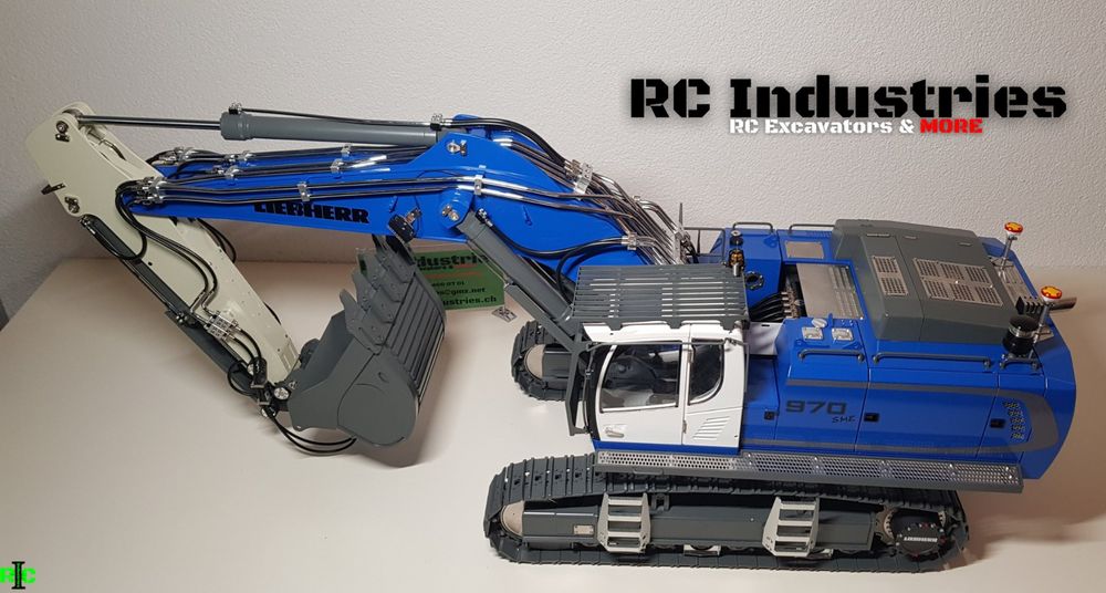 RC Bagger Huina Kabolite K970-100S PRO Blau Gratis Greifer (Neu (gemäss ...