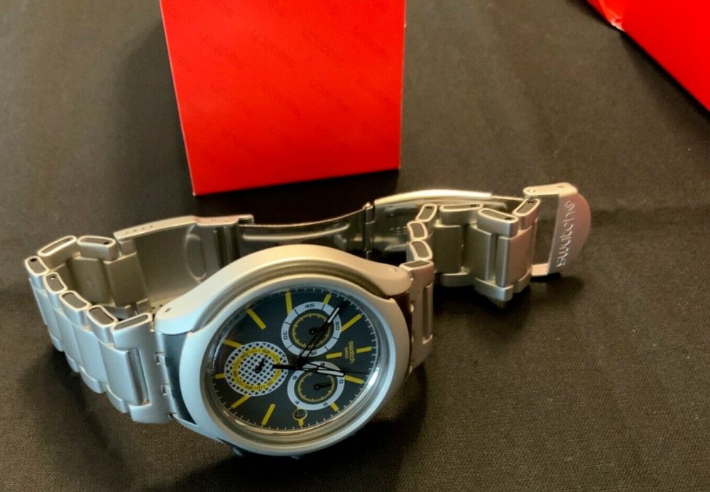 Swatch Irony XLITE Chrono BEE DROID Metall ★ ungetragen | Kaufen auf ...