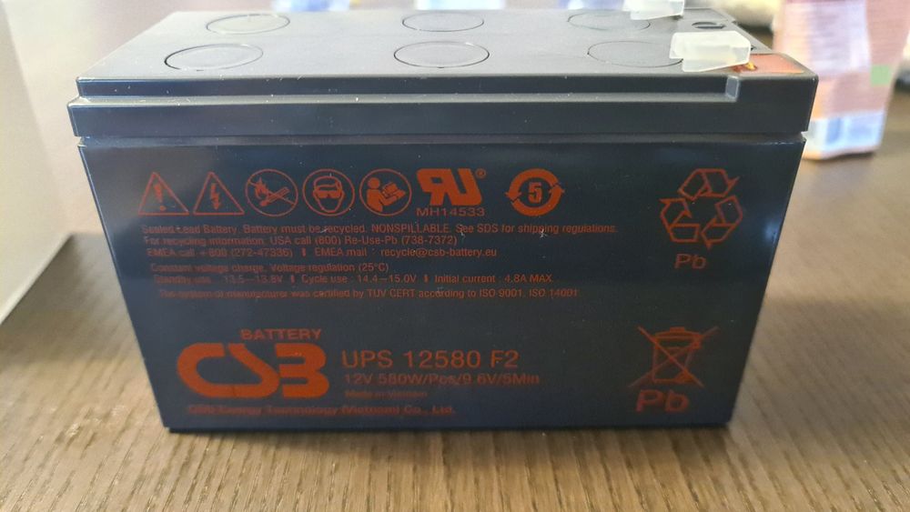 CSB Battery UPS 12580 high-rate UPS12580F2 Bleiakku 12 V 9.4 (Neu und ...