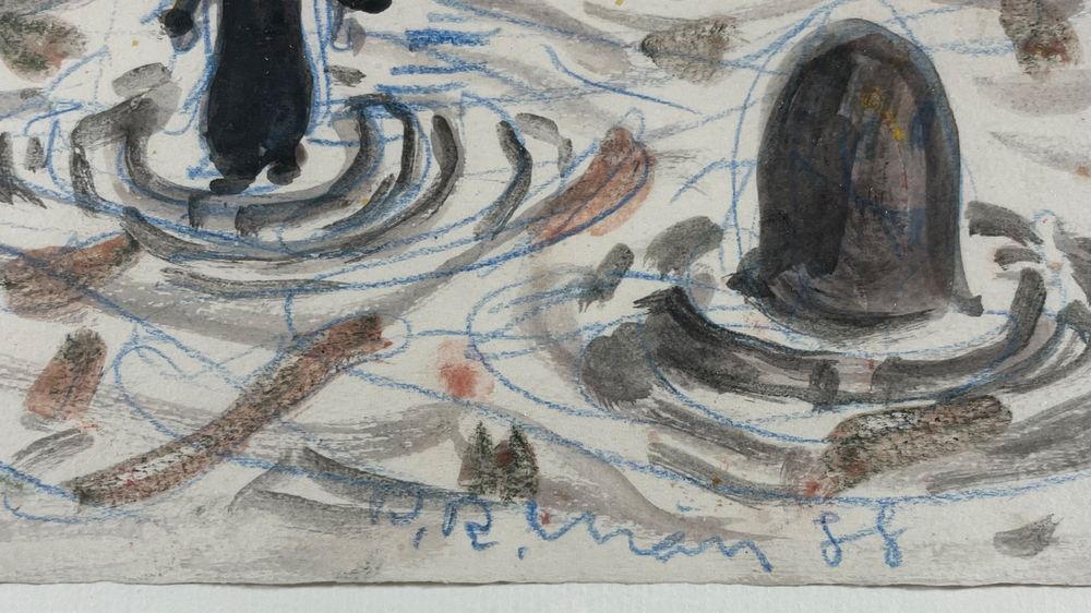 Peter Roesch (1950) Mischtechnik (Gebraucht) in Root für CHF 205 – mit ...