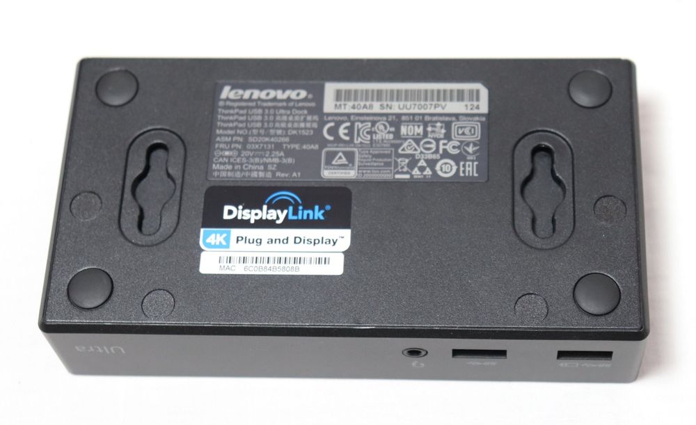 Lenovo ThinkPad USB 3.0 Ultra Dock - Display Link (Gebraucht) in für ...