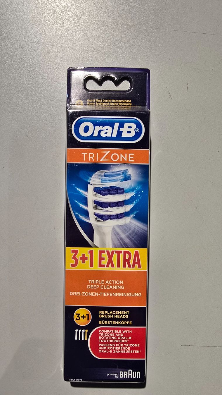 Oral-B Tri Zone Ersatz Bürstenköpfe 4 Stück (Neu und originalverpackt ...