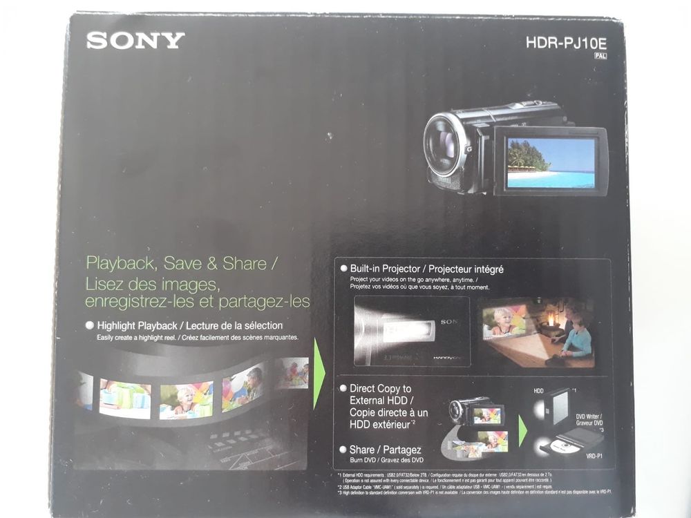Sony HandyCam HDR-PJ10E mit Stativ (Gebraucht) in Nyon für CHF 99 – mit ...