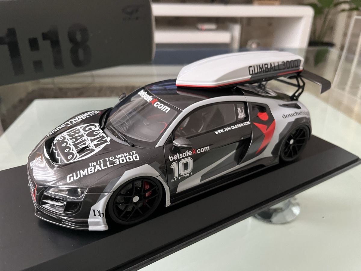 Audi R8 GT Spirit Jon Olsson Gumball 3000 1:18 - Limitée ! (Neuf avec ...