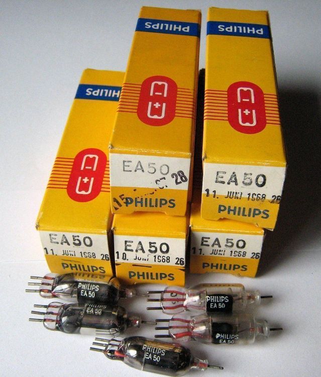 5 Röhren / Radioröhren EA50 (HF-Diode), Philips | Kaufen auf Ricardo