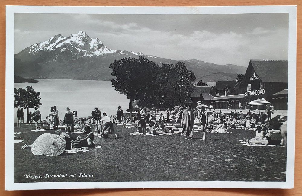Weggis - Strandbad mit Pilatus 1931 (Gebraucht) in Kreuzlingen für CHF ...