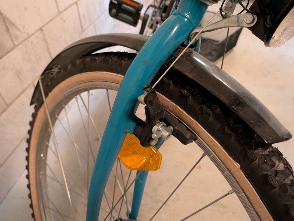 Gut erhaltenes Damenvelo, lila/türkis, ideal für den Herbst (Gebraucht ...