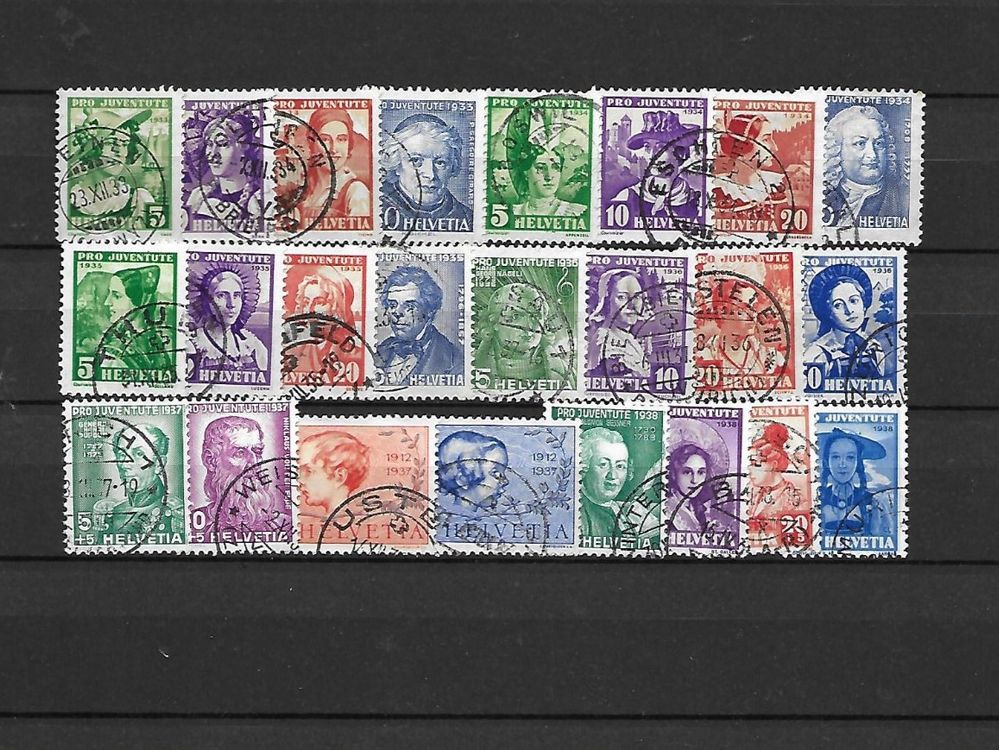 PJ gest. 1933 - 1938 Kat: CHF 110.- (Gebraucht) in Basel für CHF 1 – mit Lieferung auf Ricardo ...