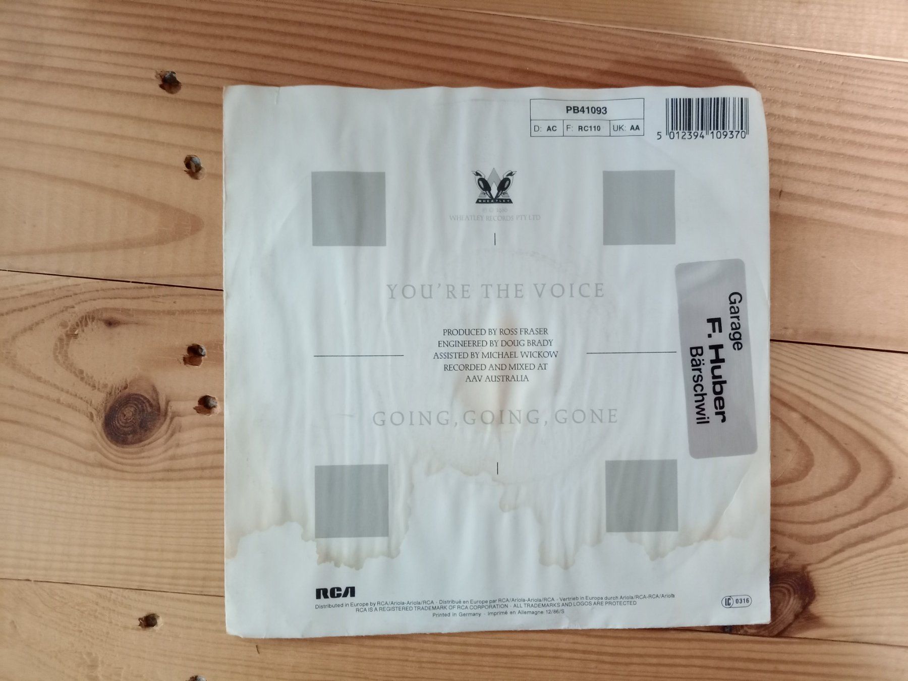 John Farnham - You're The Voice - Single Schallplatte Top! (Gebraucht ...