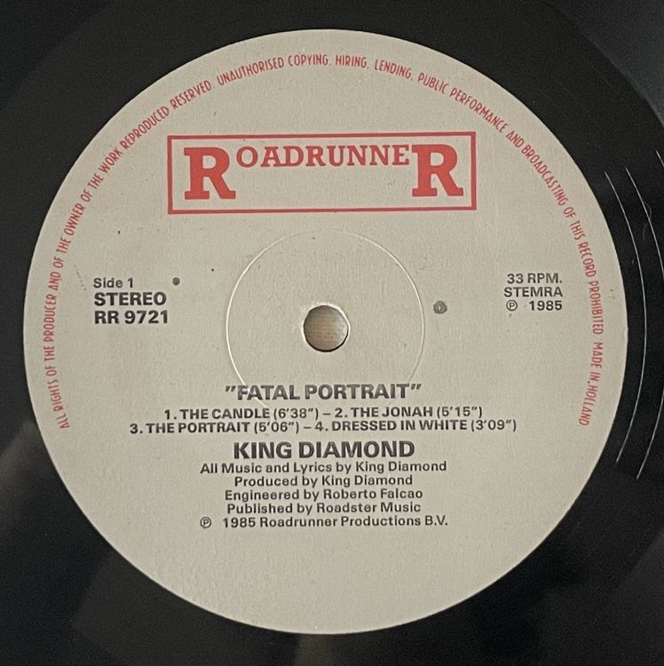 King Diamond – Fatal Portrait - LP - 1986 - First Press OIS (Gebraucht ...