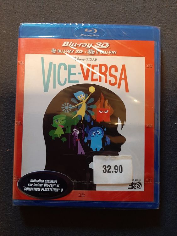 Disney Vice-Versa 1 (2015) blu-ray 3D + 2 blu-ray (neuf) (Neu und originalverpackt) in Biel ...