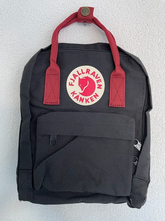 Rucksack Fjällraven Kanken Mini 7L black - ox red | Kaufen auf Ricardo