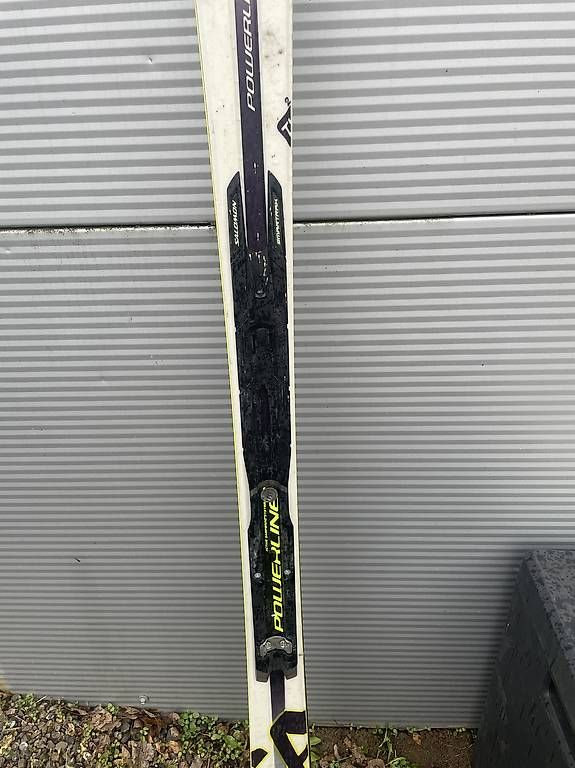 Skis SALOMON 24hrs powerline Ti2, double titan, black/white (D'occasion ...