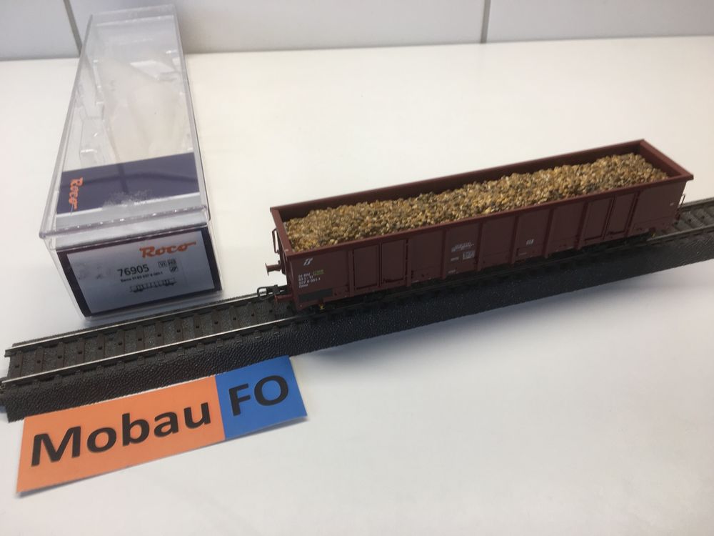 Roco HO 76905 Eanos Hochbordwagen FS mit Ladegut Zuckerrüben (Neu ...