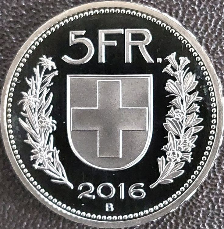 5 Franken 2016 stgl. / aus Münzsatz (Neu (gemäss Beschreibung)) in Arch ...