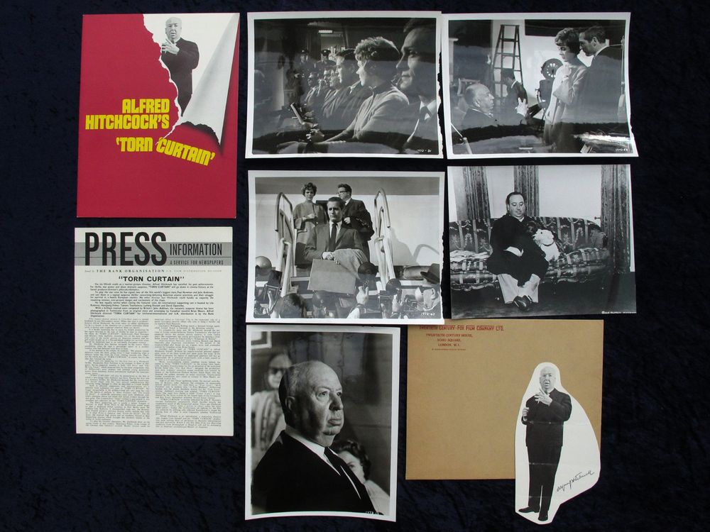 ALFRED HITCHCOCK Autogramm mit Pressemappe und Fotos 1966 (Gebraucht ...