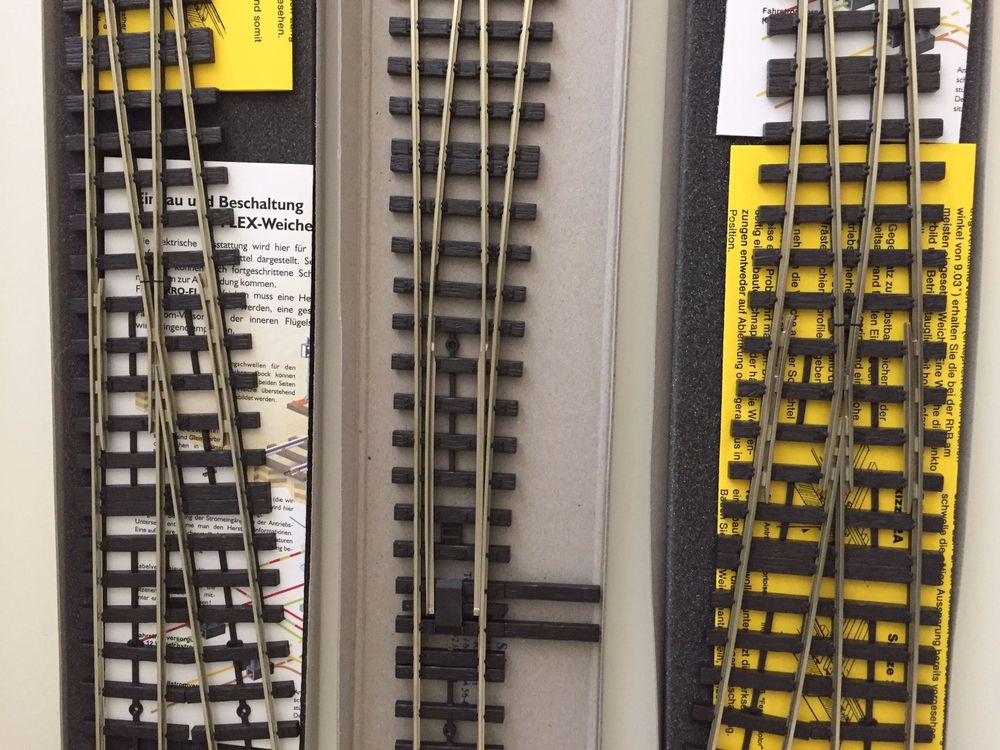 3 neue Ferro Suisse / Bemo 0m Weichen (Neu und originalverpackt) in ...