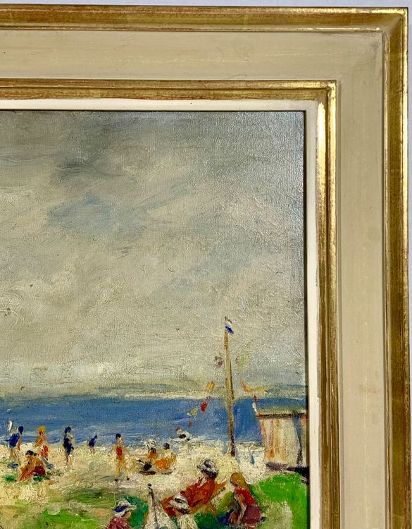 Albert Bertalan (1899-1957) Strandszene /Camping Gemälde (Gebraucht) in ...