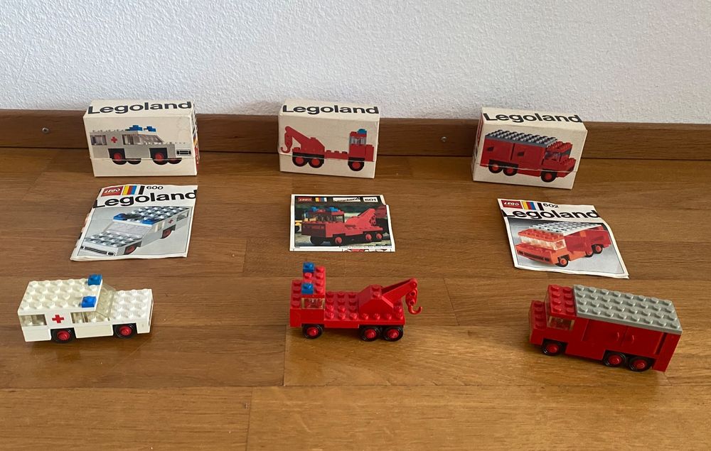 LEGO Vintage 600 601 603 Krankenwagen Abschleppdienst LKW (Gebraucht ...