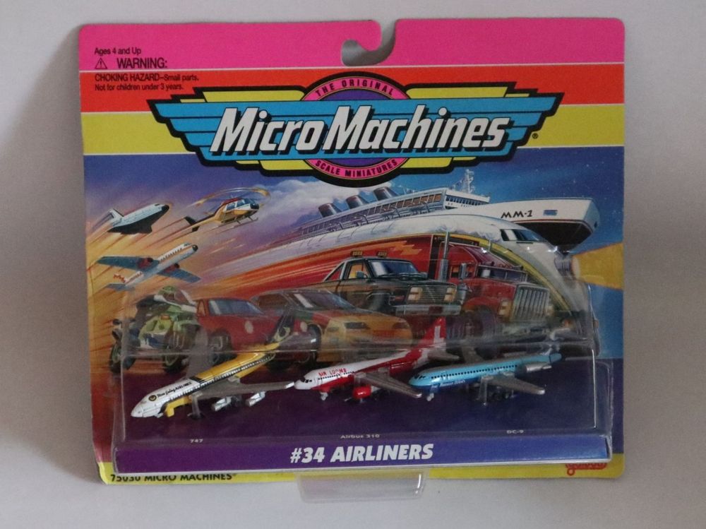 Micro Machines Flieger DC-9,Airbus,747 (Neu und originalverpackt) in ...