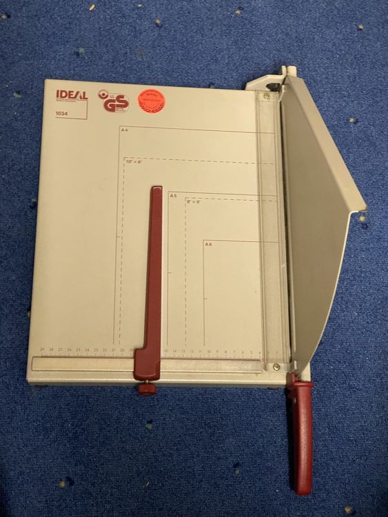 Ideal 1034 Papierschneidemaschine / Papierschneider (Gebraucht) in Dietlikon für CHF 99 – mit ...