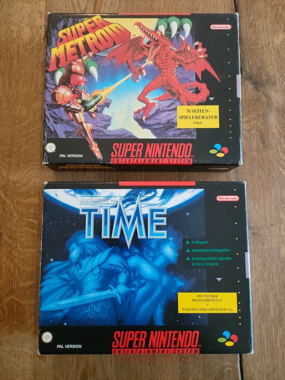 SNES - Big Box Super Metroid + Illusion of Time | Kaufen auf Ricardo