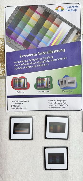 LaserSoft Imaging Farbtafel Scanner Kalibrierung Set (Gebraucht) in Rüfenacht BE für CHF 30 ...