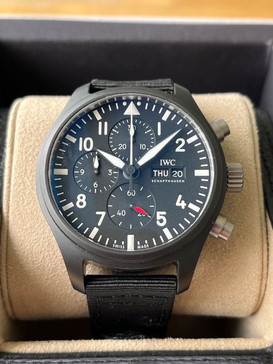IWC Pilot‘s Watch Chronograph Top Gun Ceramic Fullset (Gebraucht) in ...