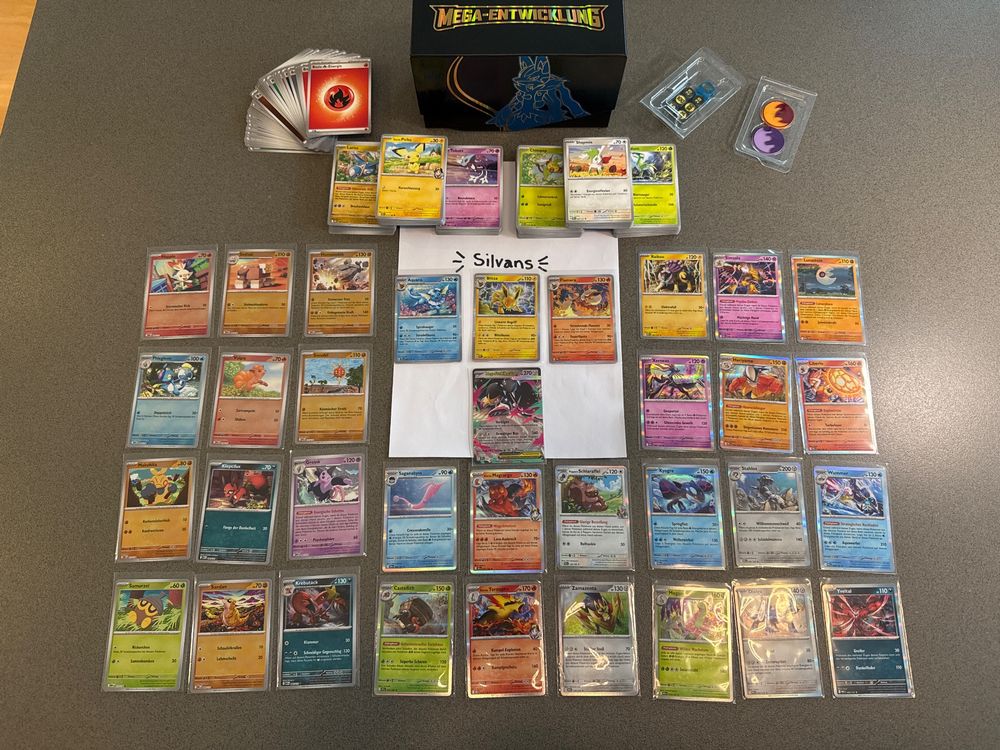 Pokemon 384 Karte XXL Set Deutsche Sammlung glänzende Karten (Neu ...