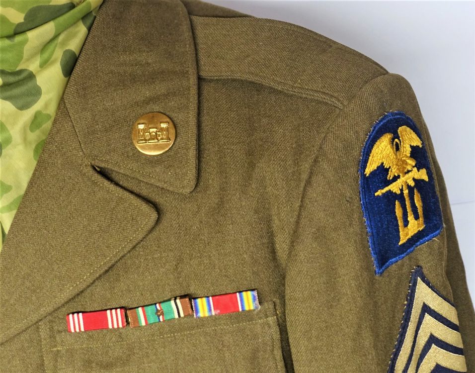 US Army Ike Jacket XVI Corps Engineer Special Brigade (Gebraucht) in ...