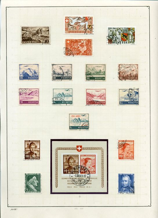 BLOCK PRO JUVENTUTE 1941 ET SOGN. + FLUG - FR. 830.00 | Acheter sur Ricardo