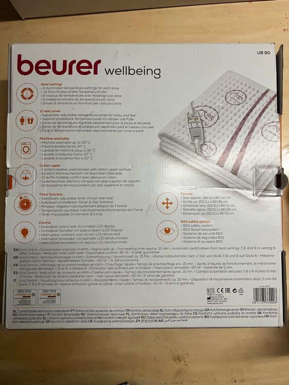 Beurer Wärmedecke UB 90 Heizdecke | Kaufen auf Ricardo