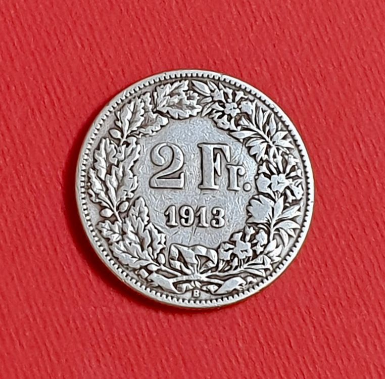 2 Franken 1913 Auflage in Mio. 0.3 „Silber“ (Gebraucht) in Uttigen für CHF 5 – mit Lieferung auf ...