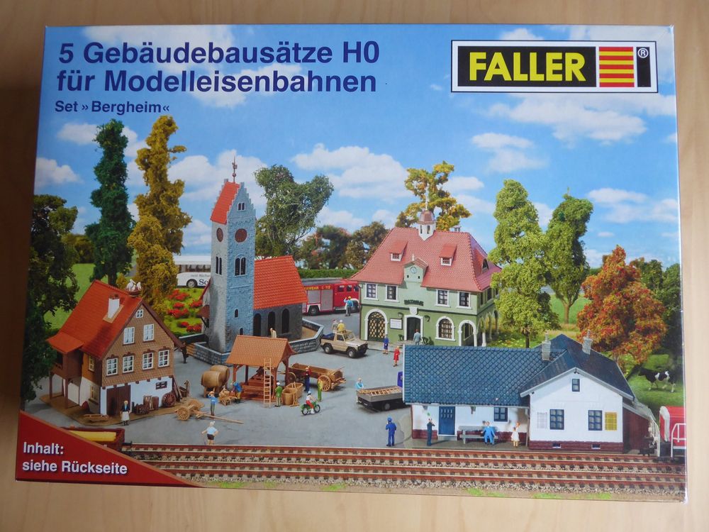 Gebäudebausatz H0 Faller Set Bergheim (Neu und originalverpackt) in ...