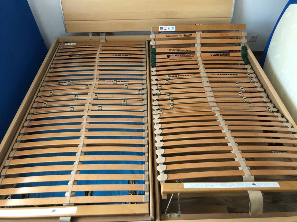 Doppelbett mit zwei Lattenrosten (Gebraucht) in für CHF 67 – nur ...