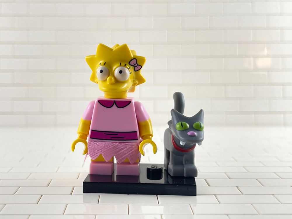 Lisa & Snowball - LEGO Minifigur Simpsons Serie CMF | Kaufen auf Ricardo