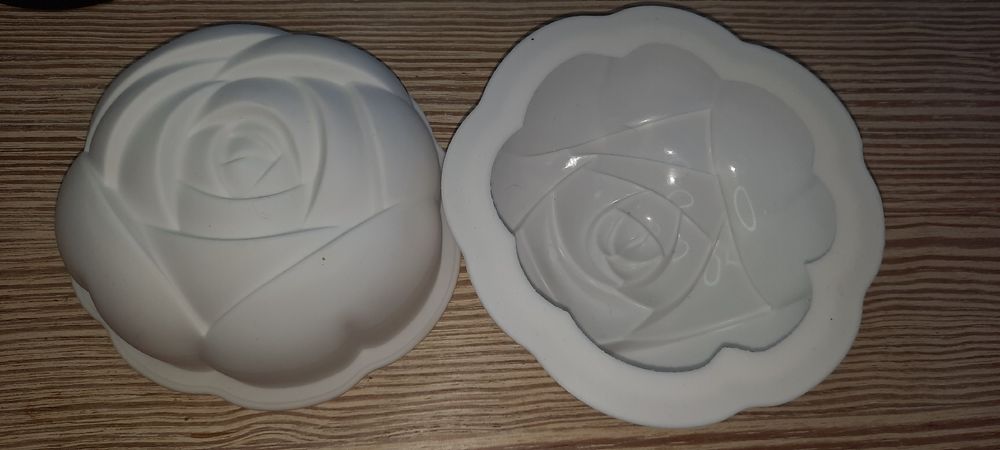 Giessformen 2 Rose 17 cm für Kerzen Gips beton DIY 503 (Gebraucht) in ...