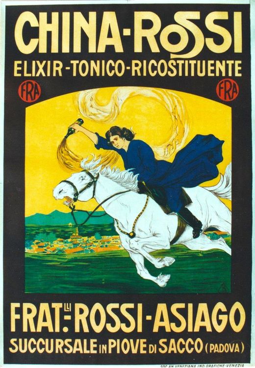 CHINA-ROSSI ELIXIR-TONICO 1925 - Manifesto originale (Gebraucht) in ...
