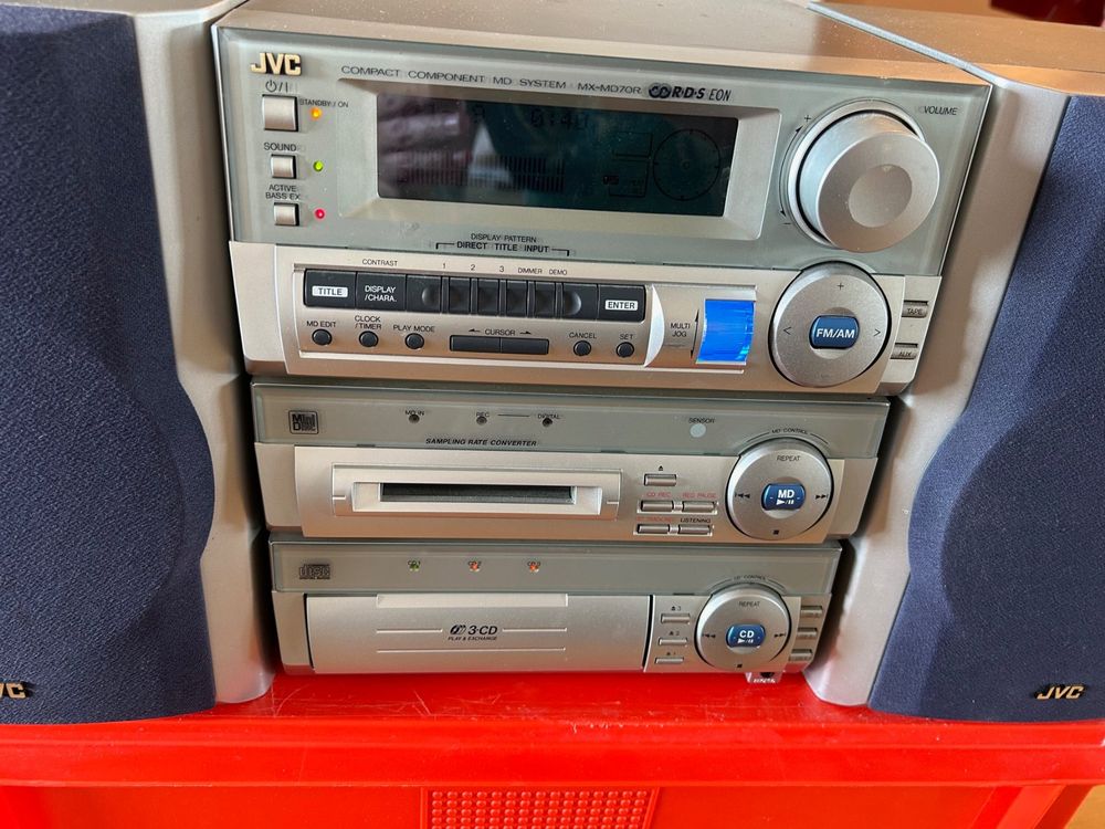 JVC Stereo Anlage Minidisc Player/Recorder mit 3CD,Radio (Gebraucht) in ...