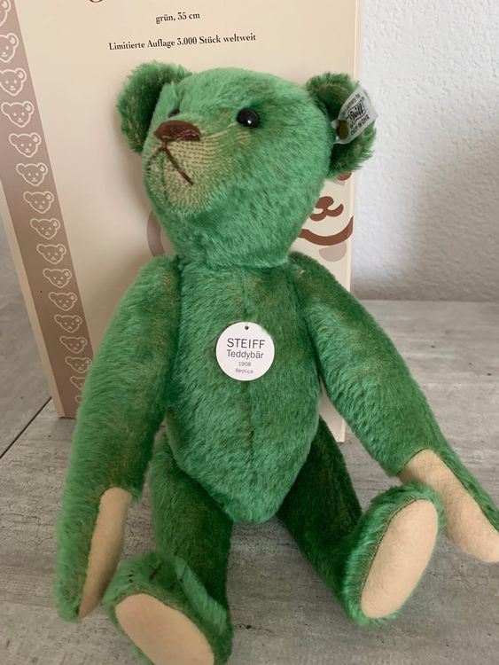 Wunderschöner STEIFF Teddy 1908 *HOLZWOLLEFÜLLUNG* (Neu (gemäss ...
