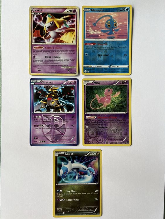 Set of 5 legendary Holographic Pokemon Cards (Gebraucht) in Lausanne ...
