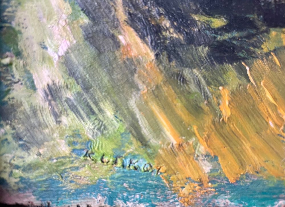 Wunderschönes Ölgemälde von Lech Klekot, 2 in 1, 33x24 cm (D'occasion ...