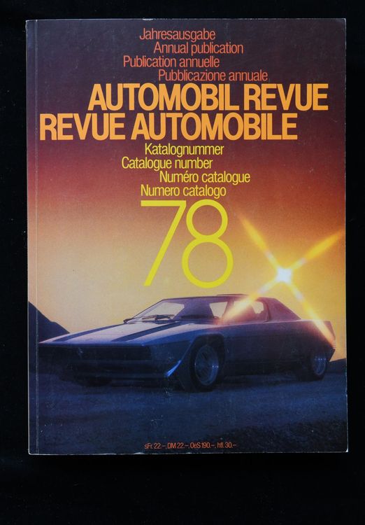Automobil Revue 1978 (Gebraucht) in Brugg für CHF 15 – mit Lieferung ...