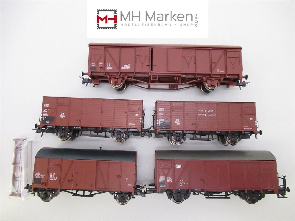 Roco 5 x Güterwagen DB / DR DC Analog H0 | Kaufen auf Ricardo